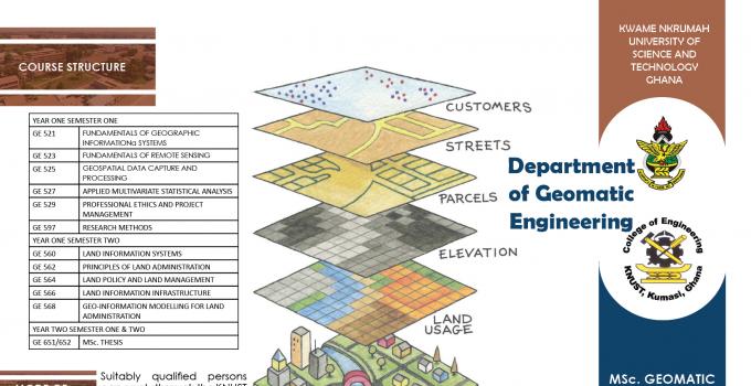 Admission to MSc. Geomatic Engineering (Land Administration Management ...